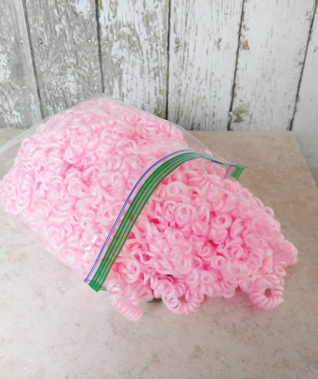 Petal Pink Curly Yarn Hair for Your Handmade Dolls and Crafts - Etsy