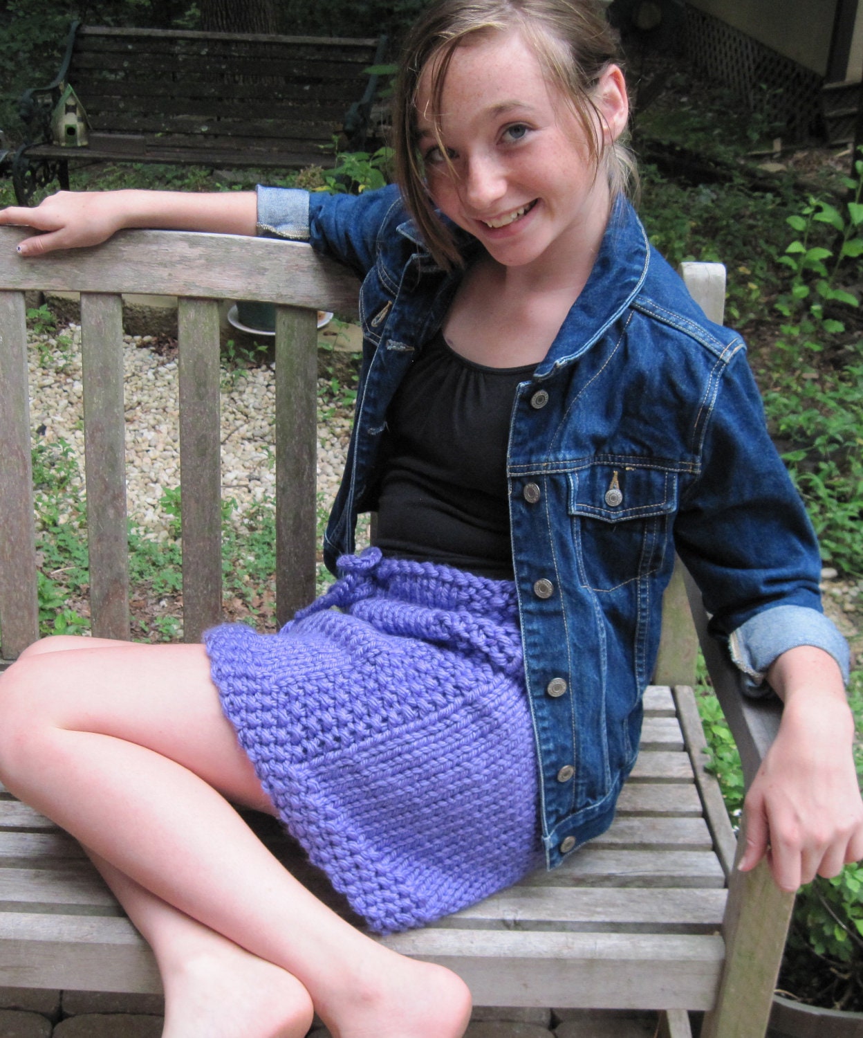 Tween to Teen Skirt Knitting Pattern From Ages 7 to Teen Sizes - Etsy