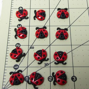 Ladybug Buttons Sew Cute 8 in a Set - Etsy