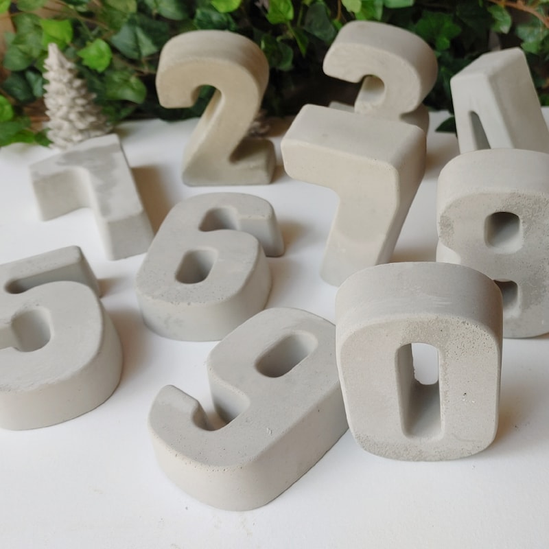 Stone Table Numbers - Etsy