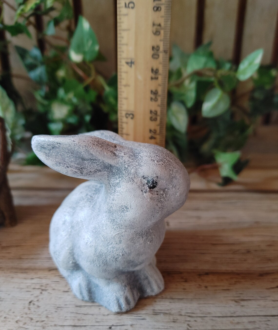 Small Bunny Concrete Bunny Cement Figurine Cement Bunny - Etsy