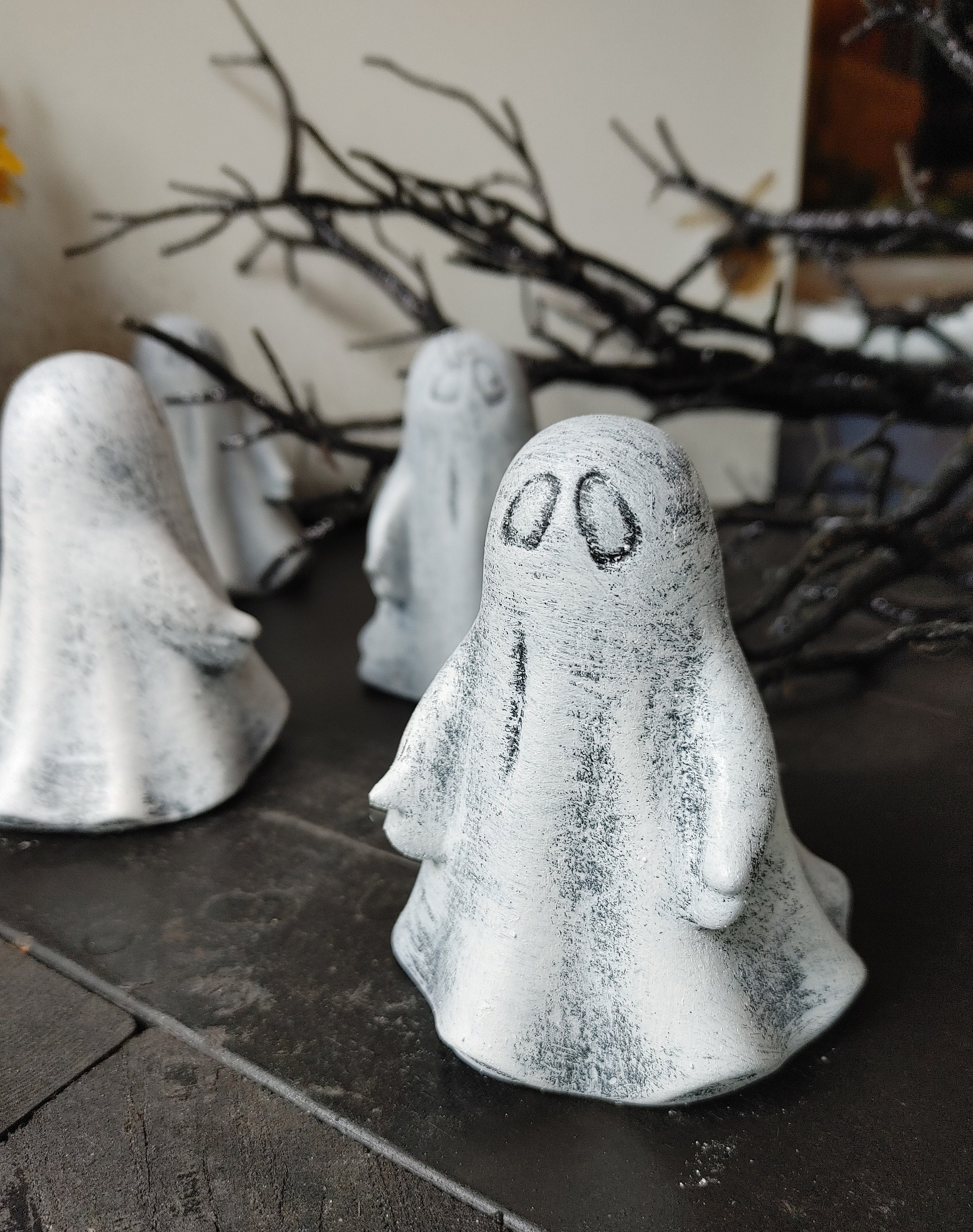 One Concrete Ghost Cement Figurine Cement Ghost Concrete | Etsy