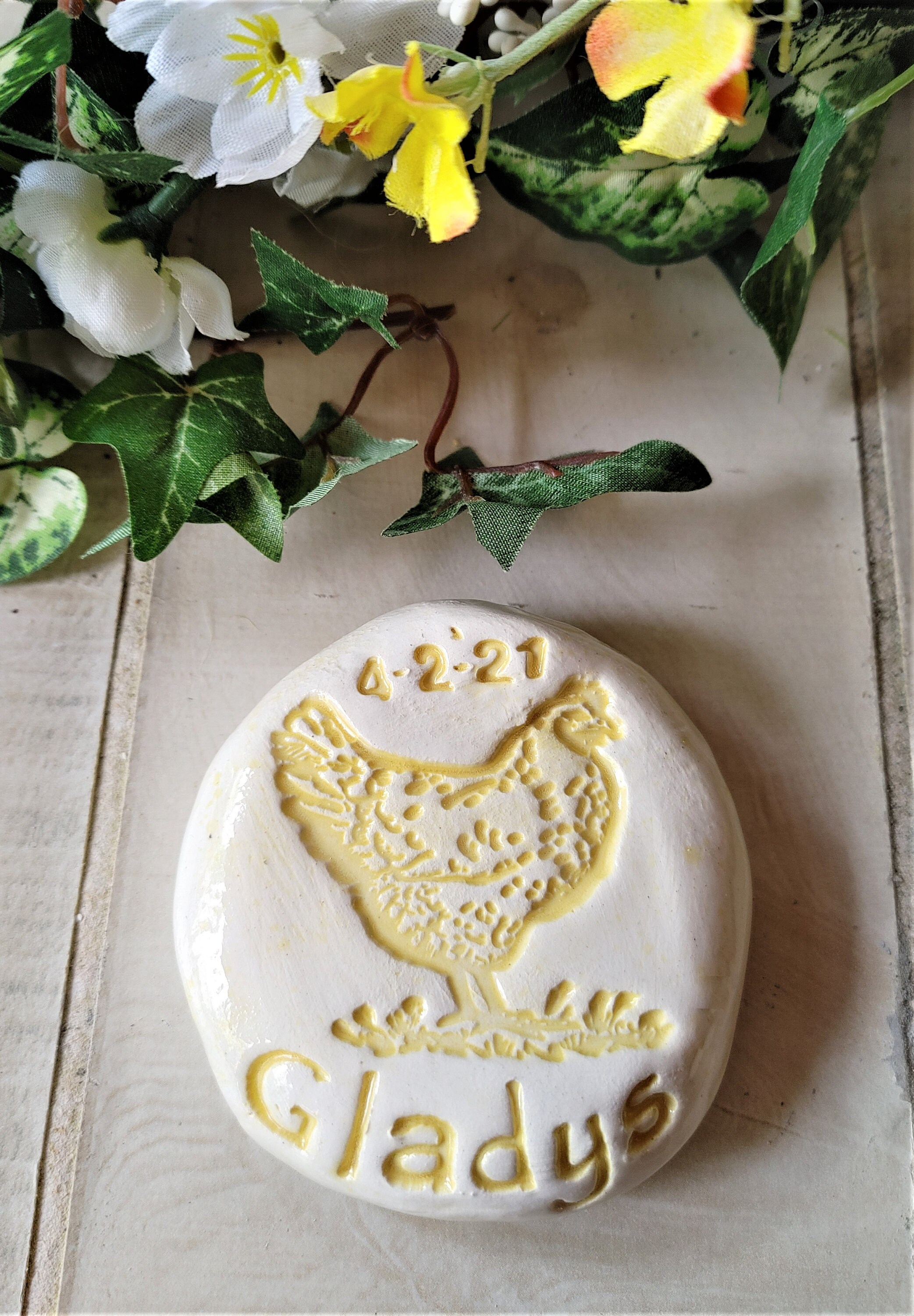 Personalized Chicken or Rooster Memorial Stone 2.5 to | Etsy