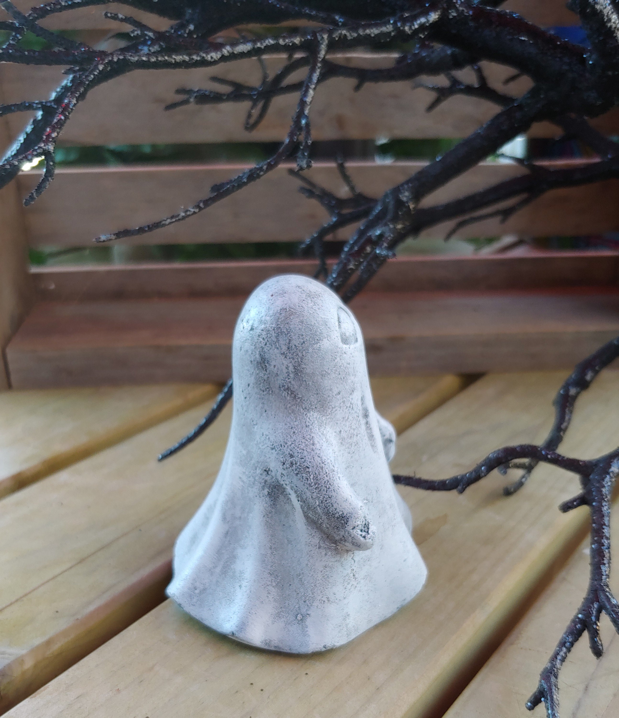 One Concrete Ghost Cement Figurine Cement Ghost Concrete | Etsy