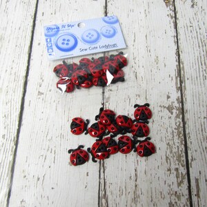 Ladybug Buttons Sew Cute 8 in a Set - Etsy