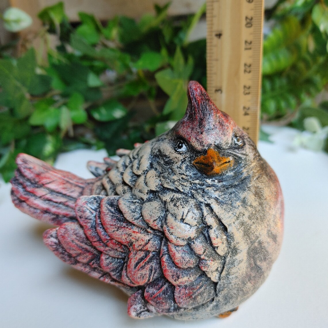 One Fat Male or Female Concrete Cardinal 5 X 4 X 3.5 - Etsy