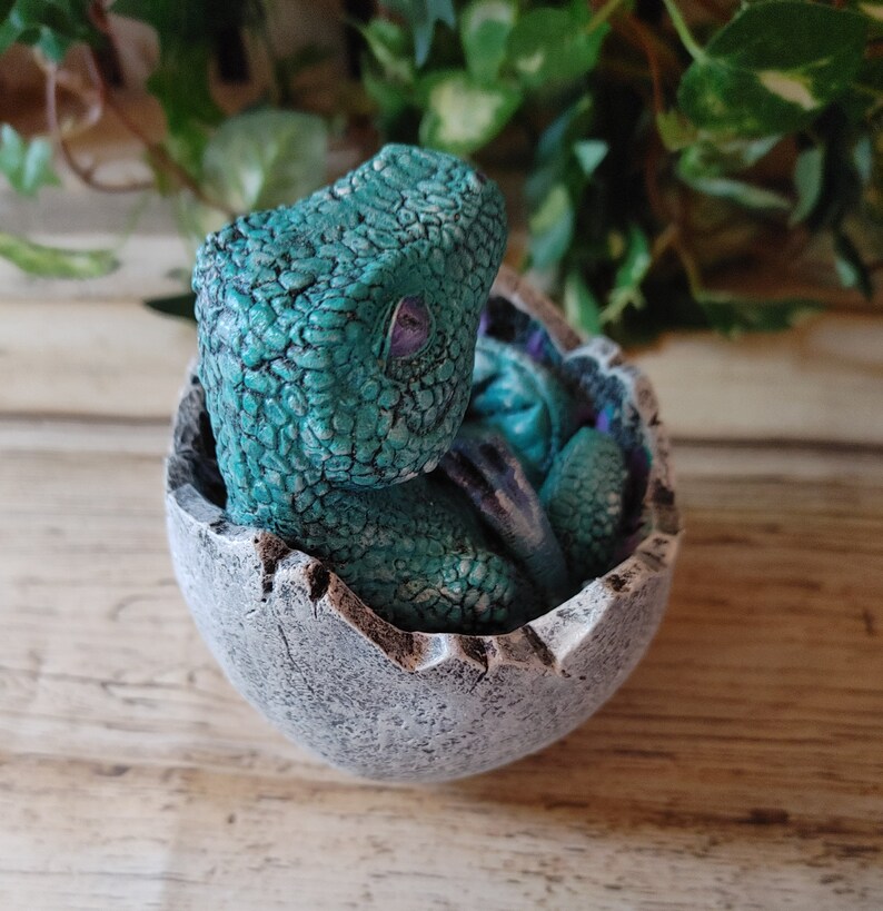 Concrete Hatching Dragon Cement Dragon Figurine Cement - Etsy