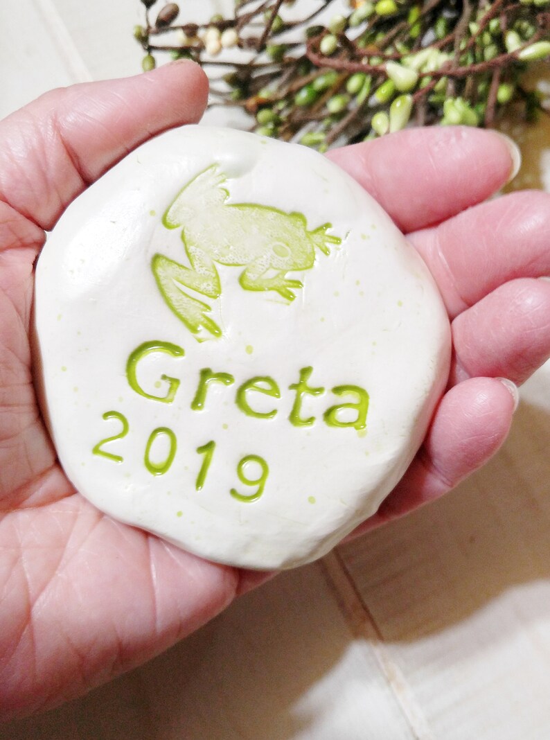 Pet Frog Memorial Stone Personalized 2.5 to 3.5 Ships - Etsy