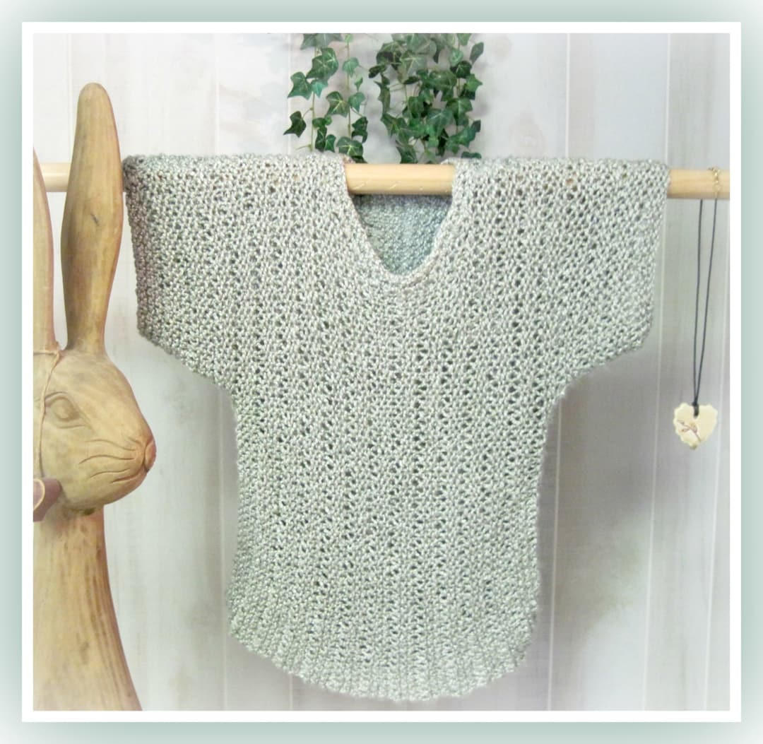 Larger Sizes Bamboo Summer T-top Adult Knitting Pattern XL XXL XXXL - Etsy