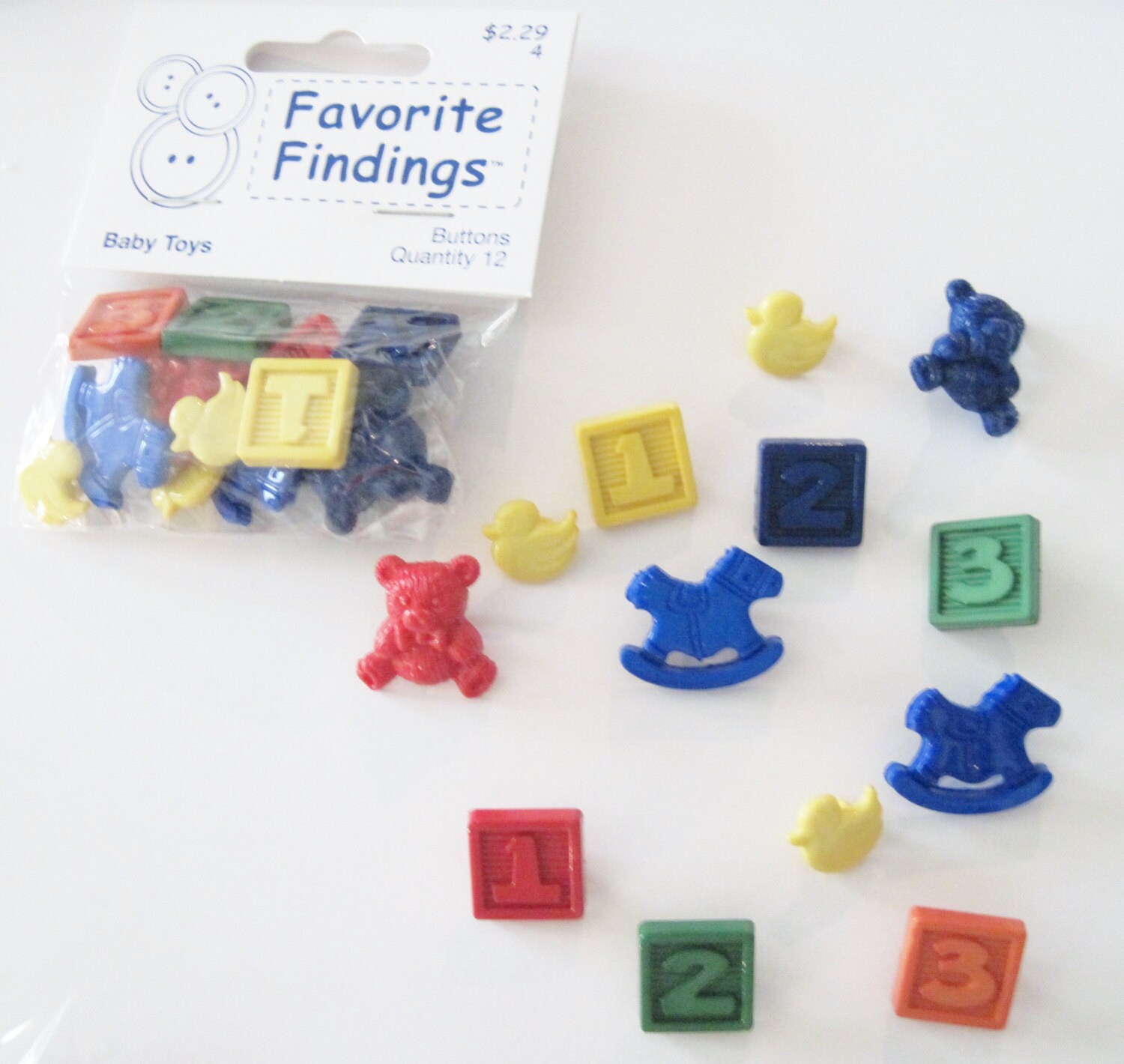 Baby Toys Buttons 12 to a Set | Etsy