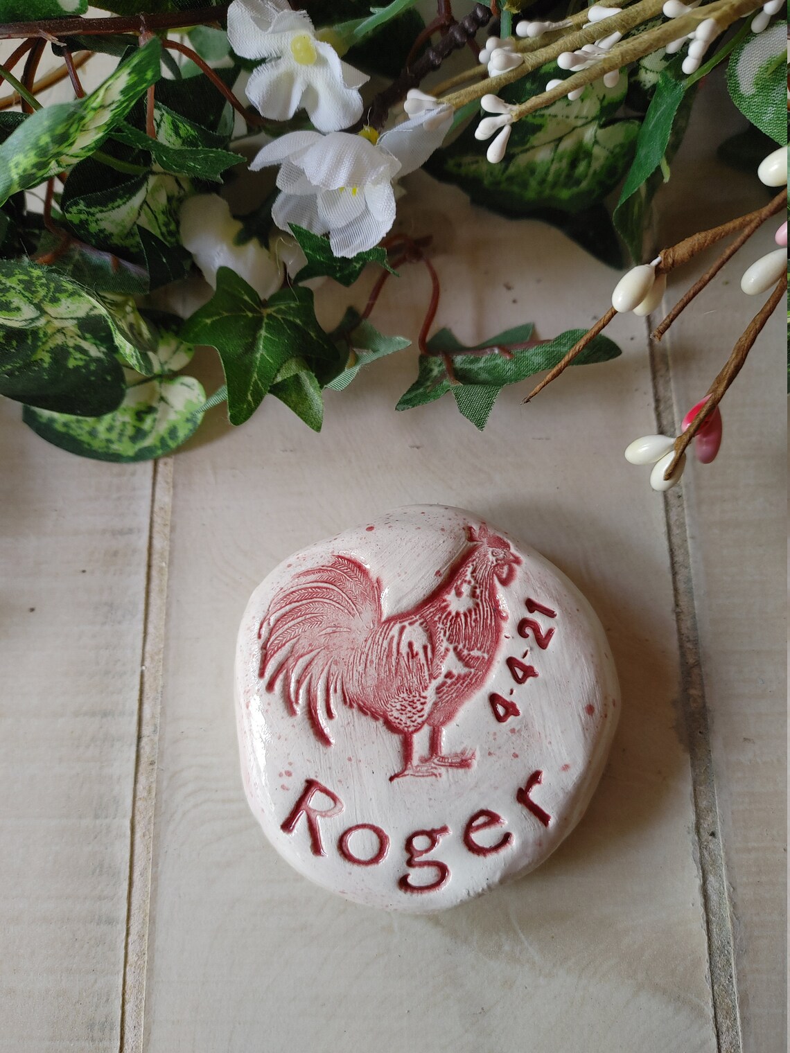 Personalized Chicken or Rooster Memorial Stone 2.5 to | Etsy