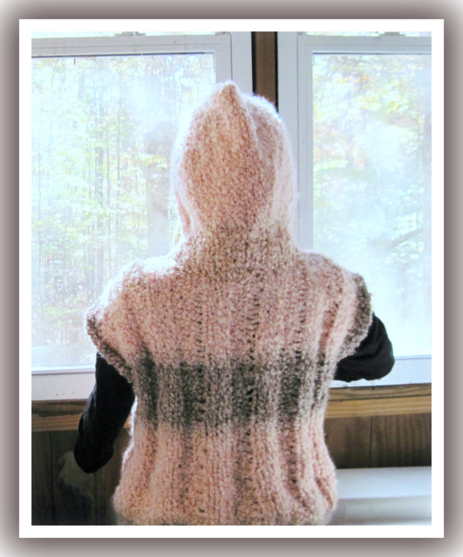 Hooded Vest Sweater Knitting Pattern for Teen to Adult - Etsy