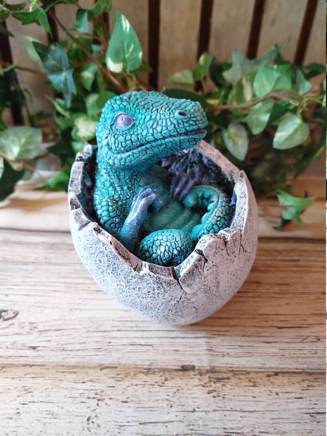 Concrete Hatching Dragon, Cement Dragon Figurine, Cement Dragon ...