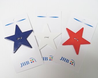 10 Count Small White Star Buttons 13 Mm B8 - Etsy