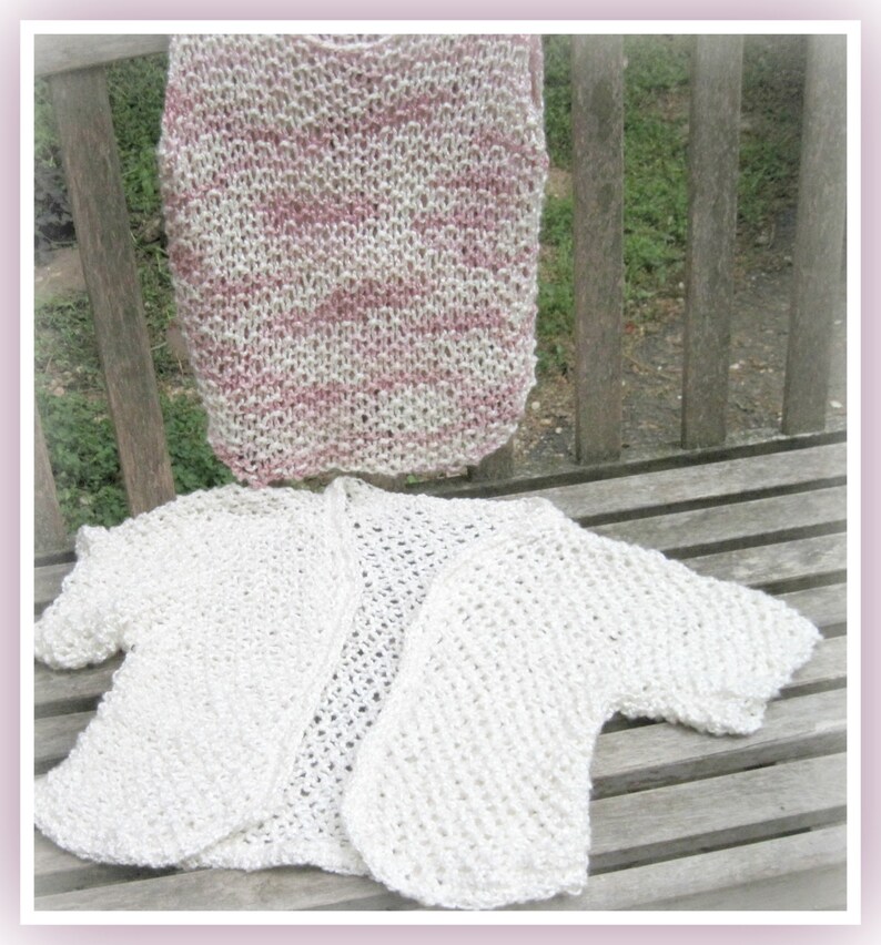 Larger Sizes Bamboo Shell and Bolero Adult Knitting Pattern XL, XXL ...