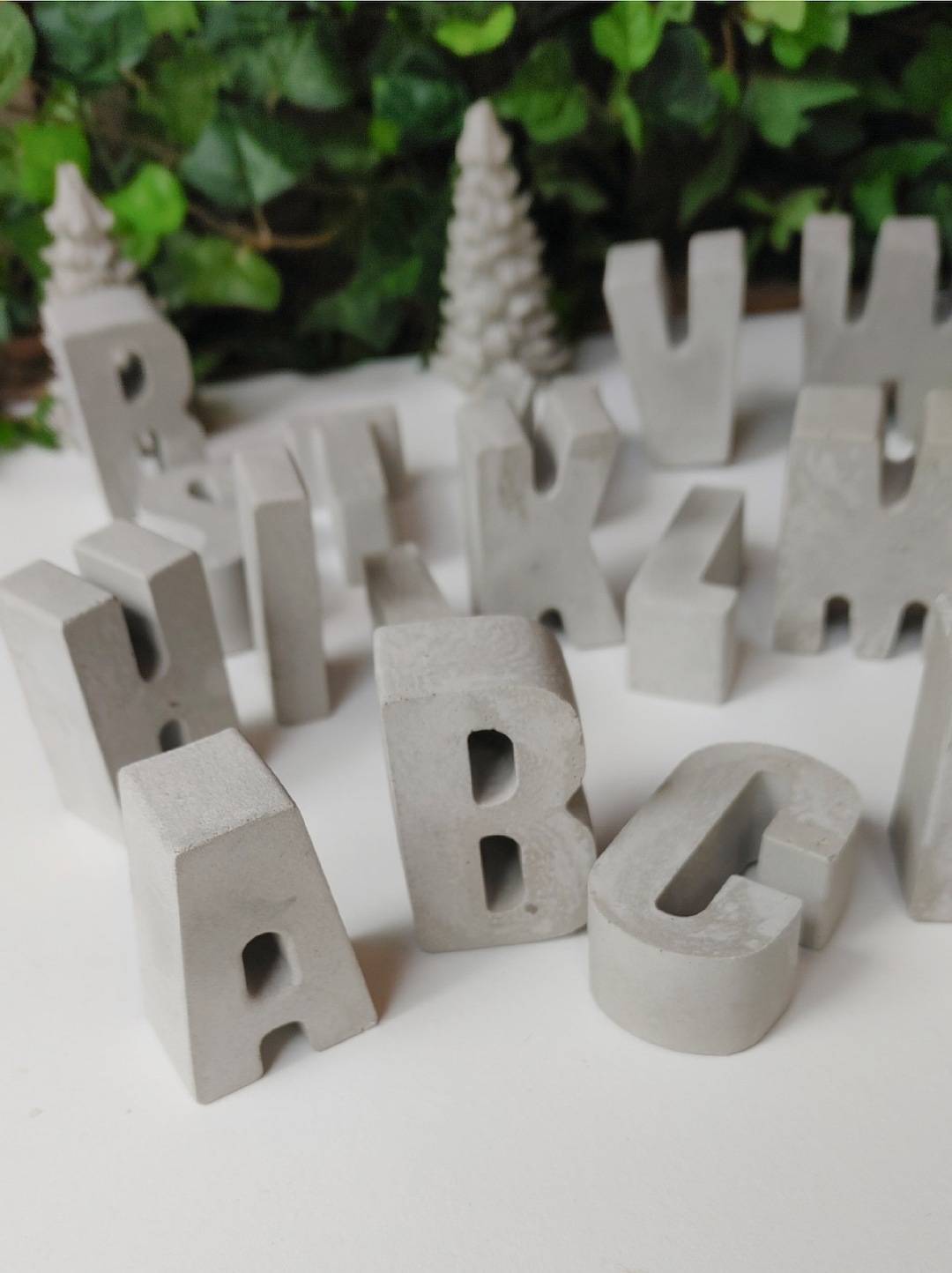 2" Raw Concrete Letter: DIY Paintable Cement Letters - Etsy