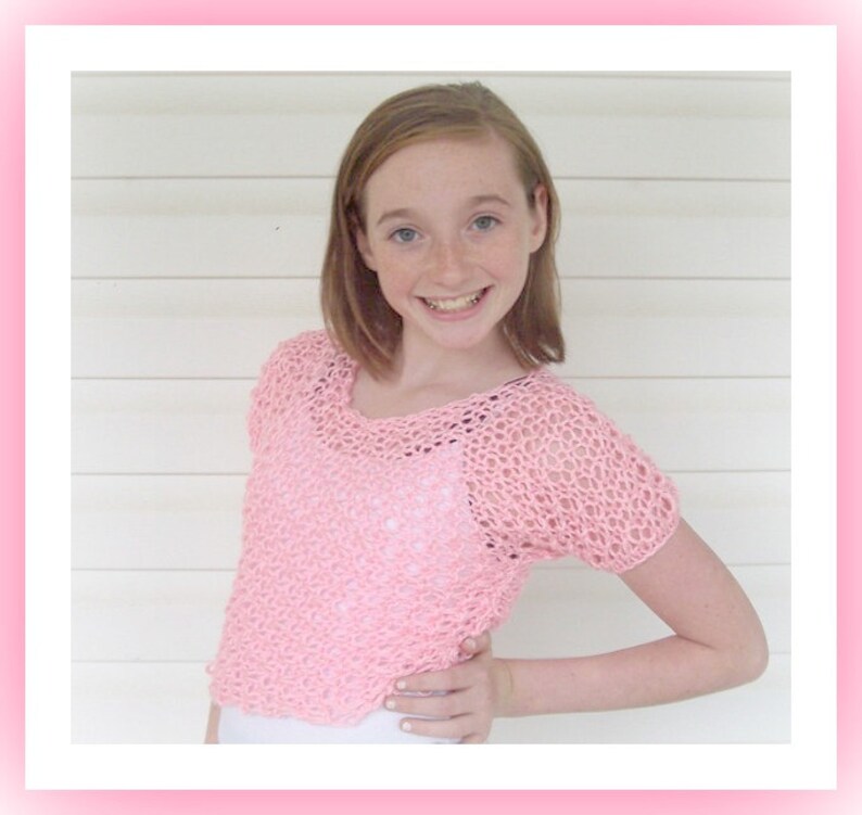 One Piece Slip-over Top Knitting Pattern From Toddler to Teen Sizes - Etsy