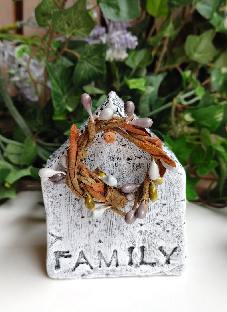 Concrete Family And/or Home Mini House Mini House in Concrete - Etsy