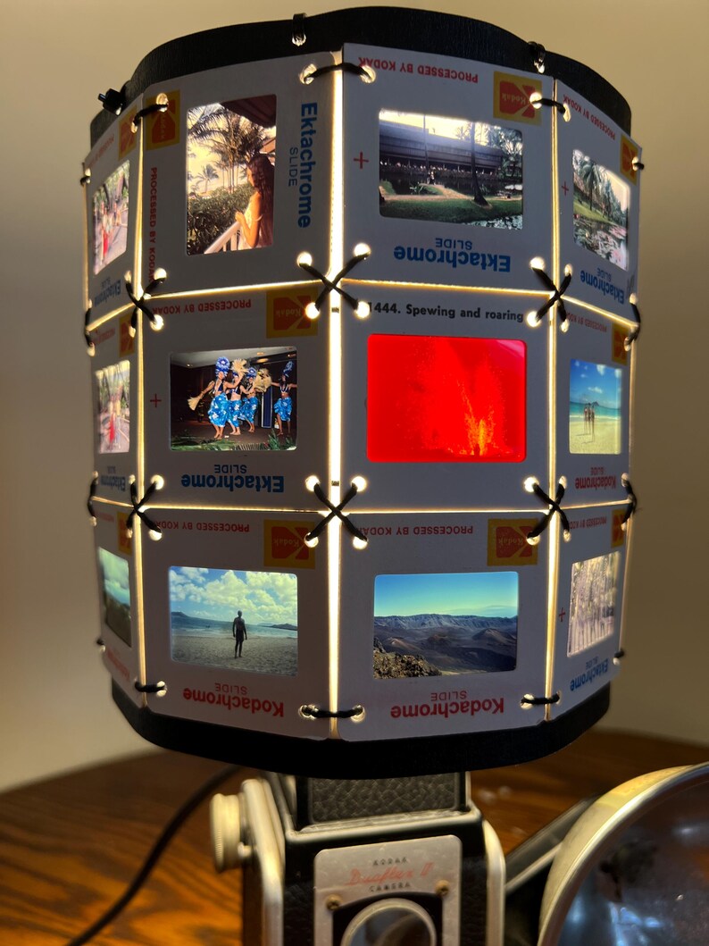 Vintage Camera Lamp With Kodachrome Slide Shade - Etsy