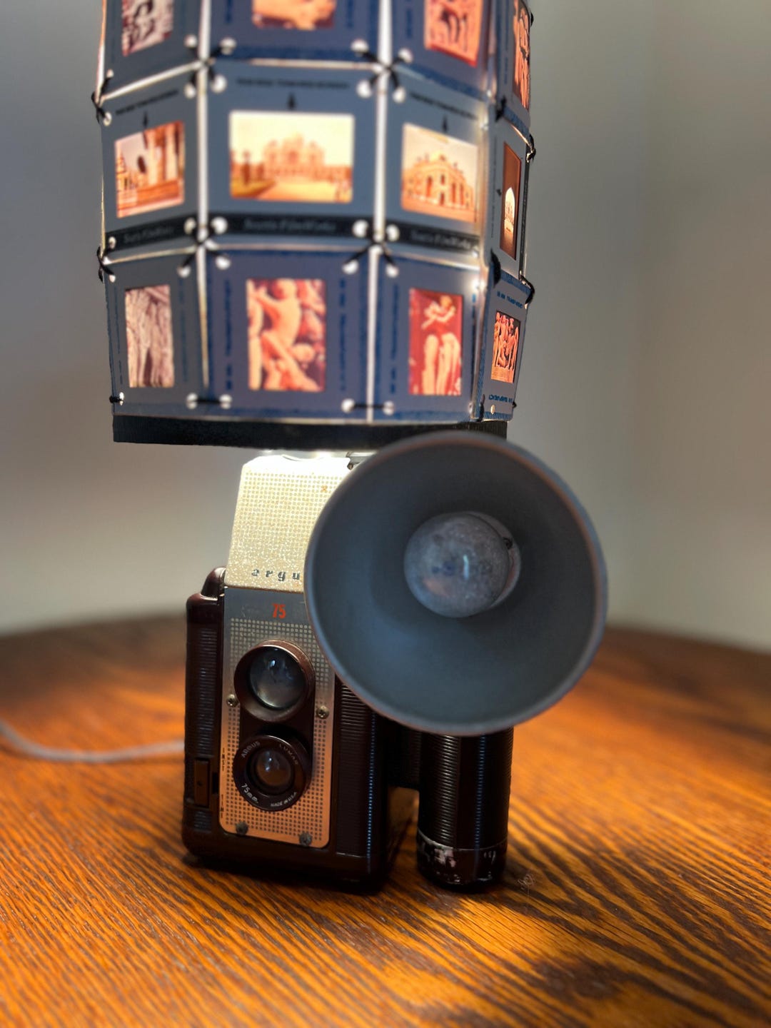 Vintage Camera Lamp With Kodachrome Slide Shade - Etsy