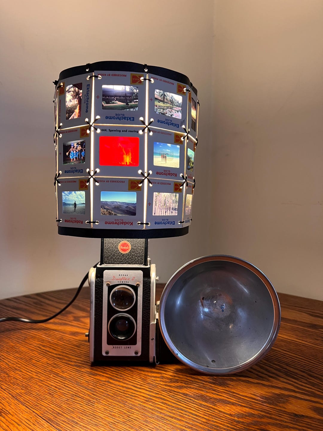 Vintage Camera Lamp With Kodachrome Slide Shade - Etsy