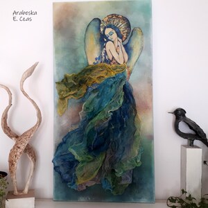 A4-A3 Decoupage Rice Paper Angel, Decorative Paper Arabeska, Artistic ...