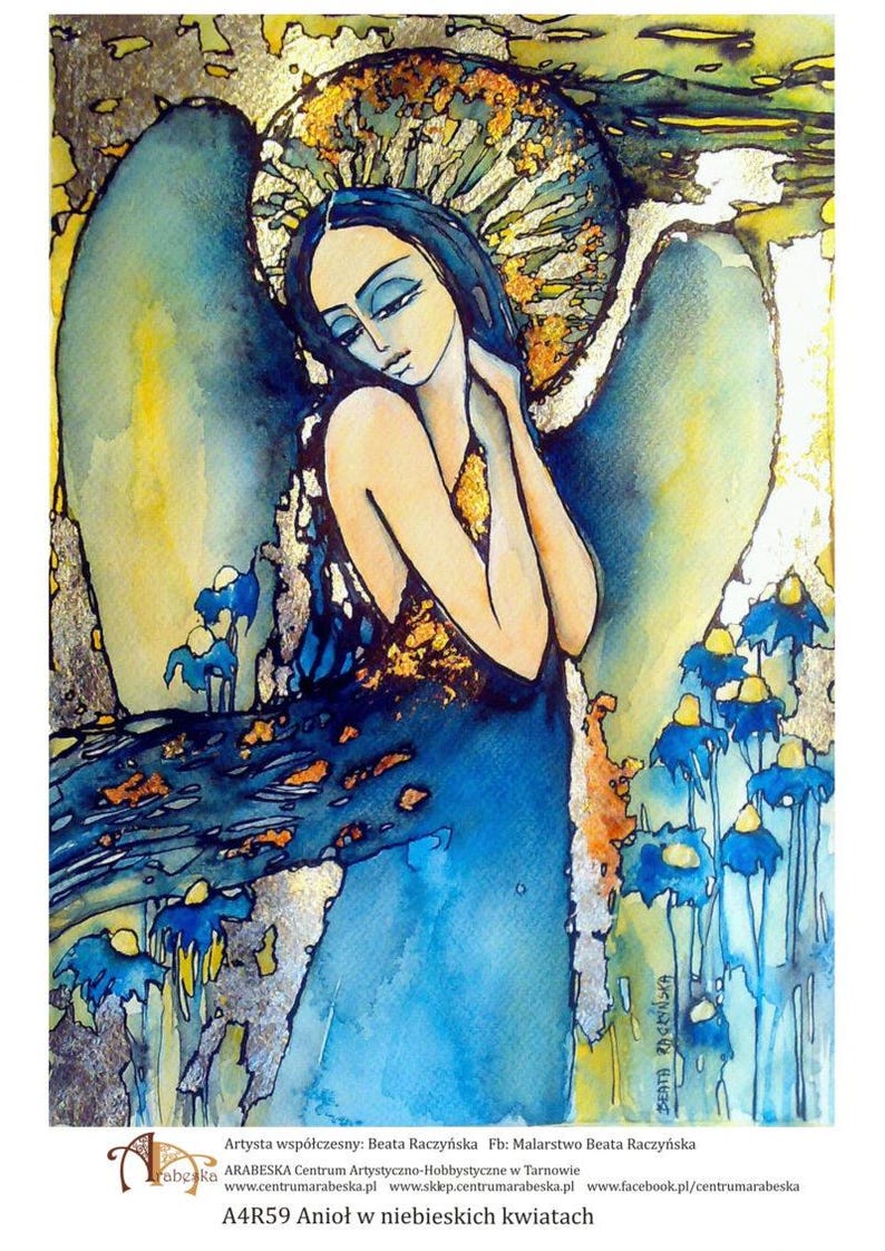 A4-A3 Decoupage Rice Paper Angel, Decorative Paper Arabeska, Artistic ...