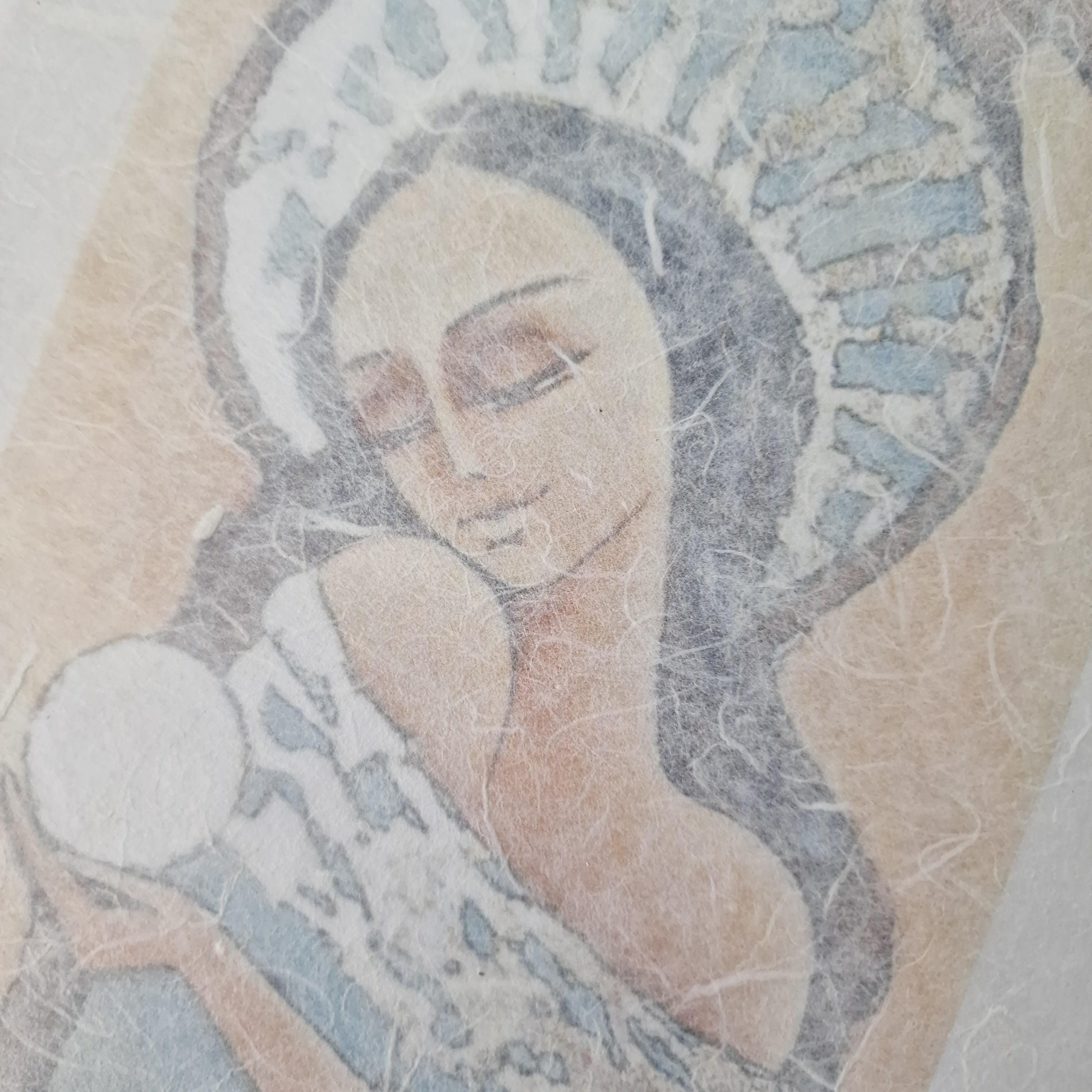 A4-A3 Rice Paper for Decoupage Angel , Decorative Paper Arabeska ...