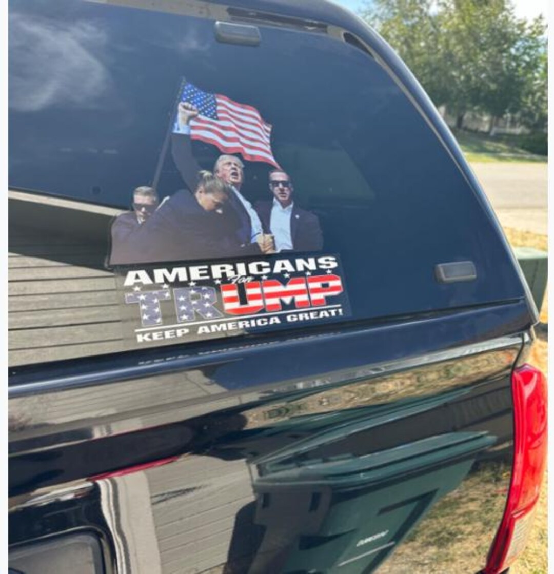 Donald Trump 2024 Car Sticker, Car Window Decal, Cling Sticker for ...