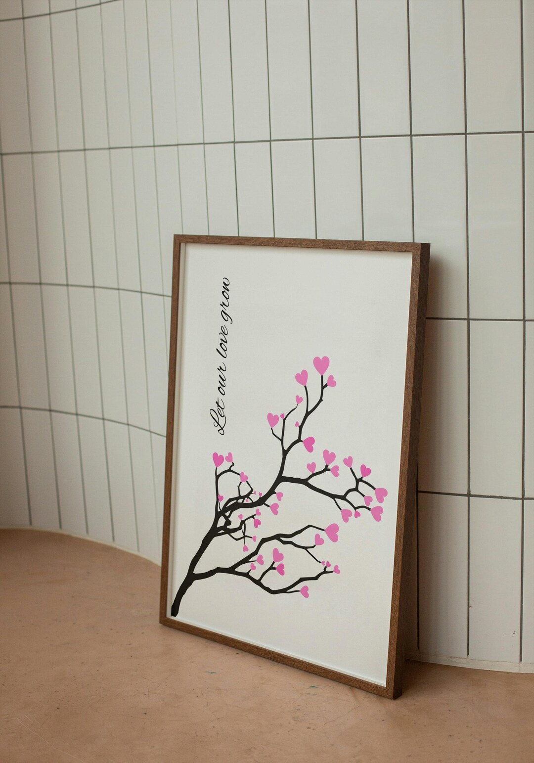 Let Our Love Grow Printable, Love Tree, Love, Tree, Couple, Wall Art ...