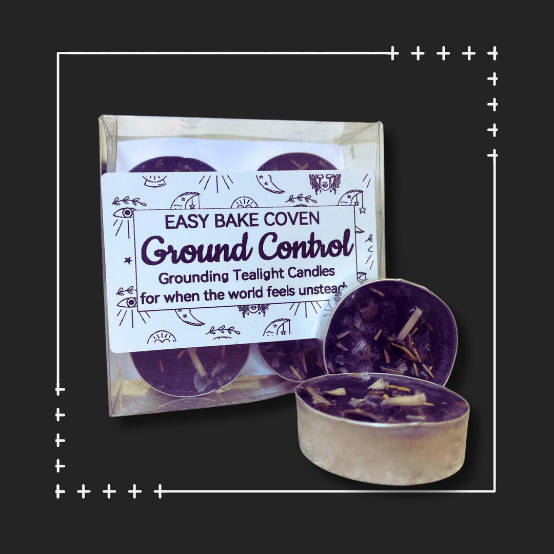 Ground Control Grounding Tea Lights | Set of 8 Ritual Candles for Calm ...