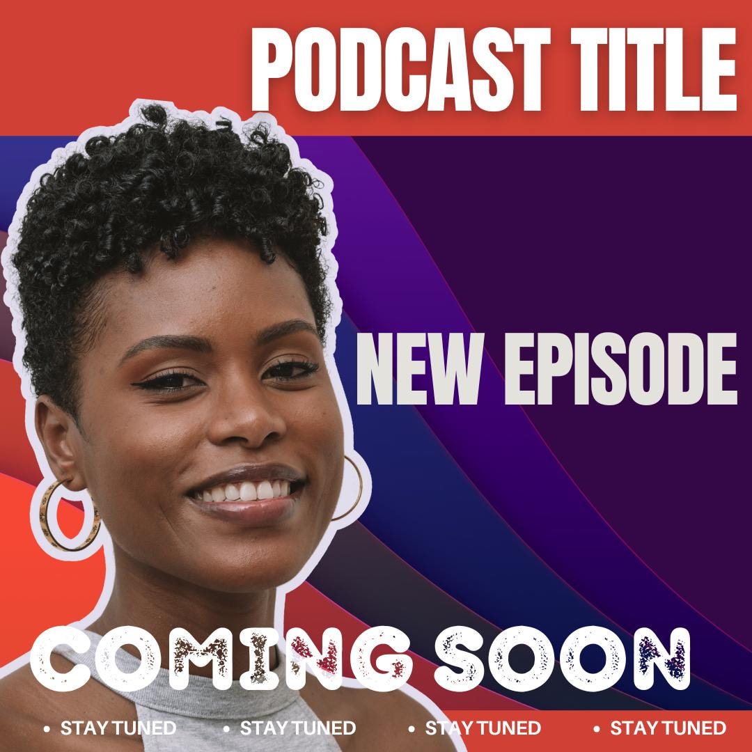 Editable Podcast Episode Canva Template | Social Media Announcement ...