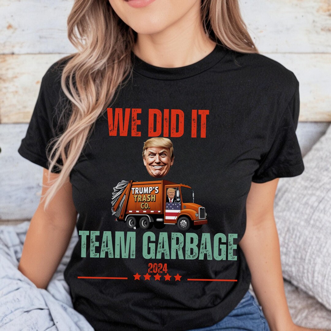 Funny Trump Garbage Truck T-shirt: Team Garbage 2024 - Etsy