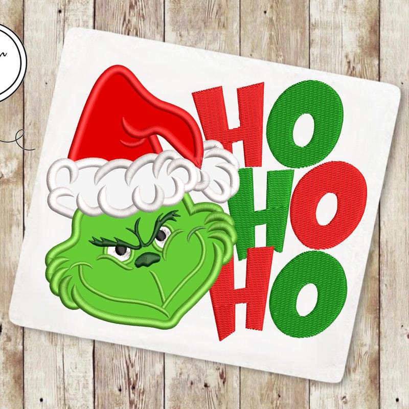 Grinch Applique - Etsy