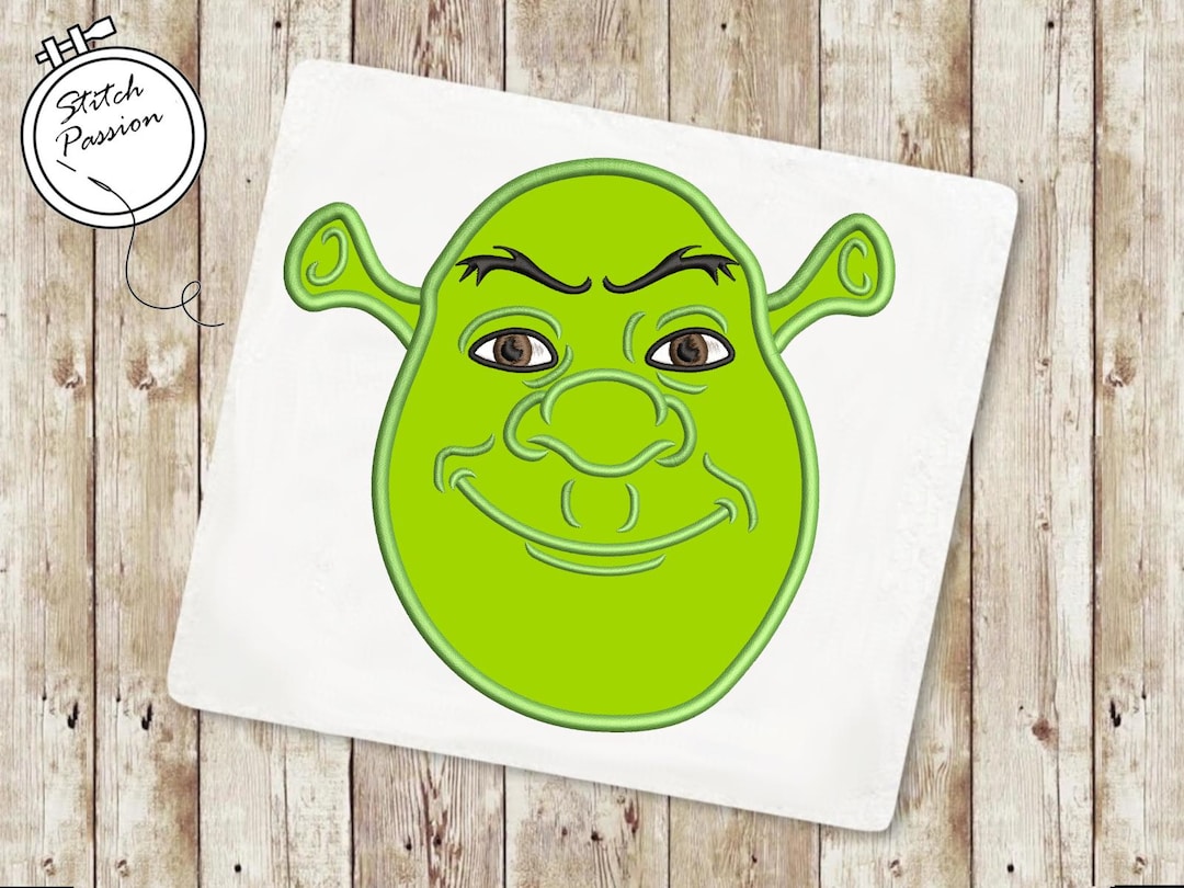 Shrek Applique, Instant Download - Etsy