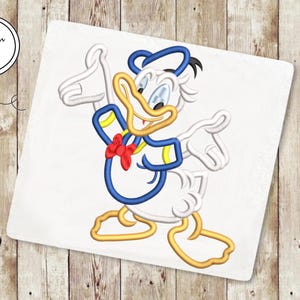 Donald Duck Applique, Instant Download - Etsy