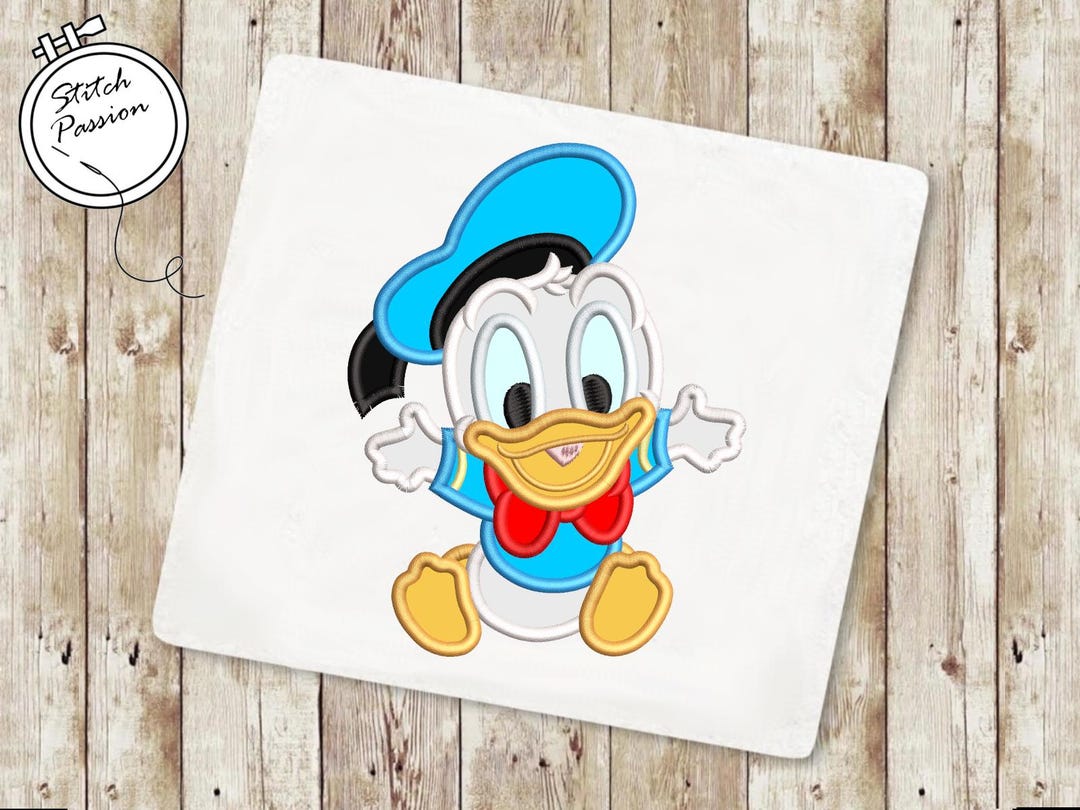 Little Donald Duck Applique, Instant Download - Etsy