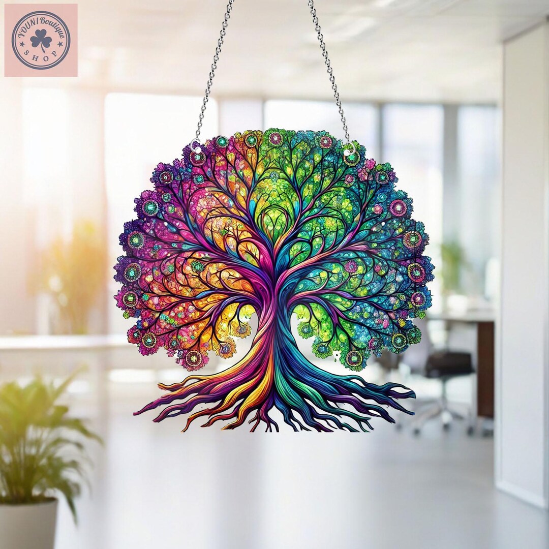 Tree of Life Window Hanging, Tree of Life Window Decor, Home Decoration ...