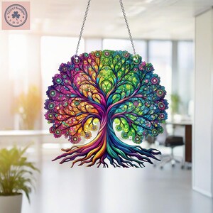 Tree of Life Window Hanging, Tree of Life Window Decor, Home Decoration ...