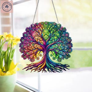 Tree of Life Window Hanging, Tree of Life Window Decor, Home Decoration ...