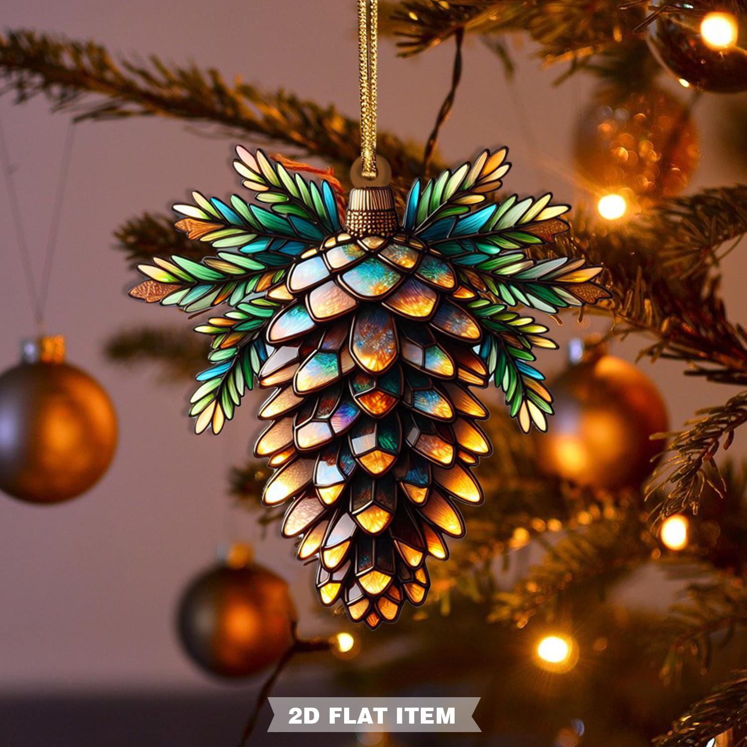 Pine Cones Christmas Ornaments , Pine Cones Christmas Tree Decor, Xmas Decor Gift, Christmas ...