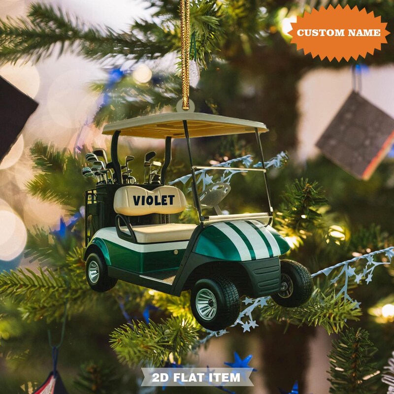 Christmas Golf Cart Decor - Etsy