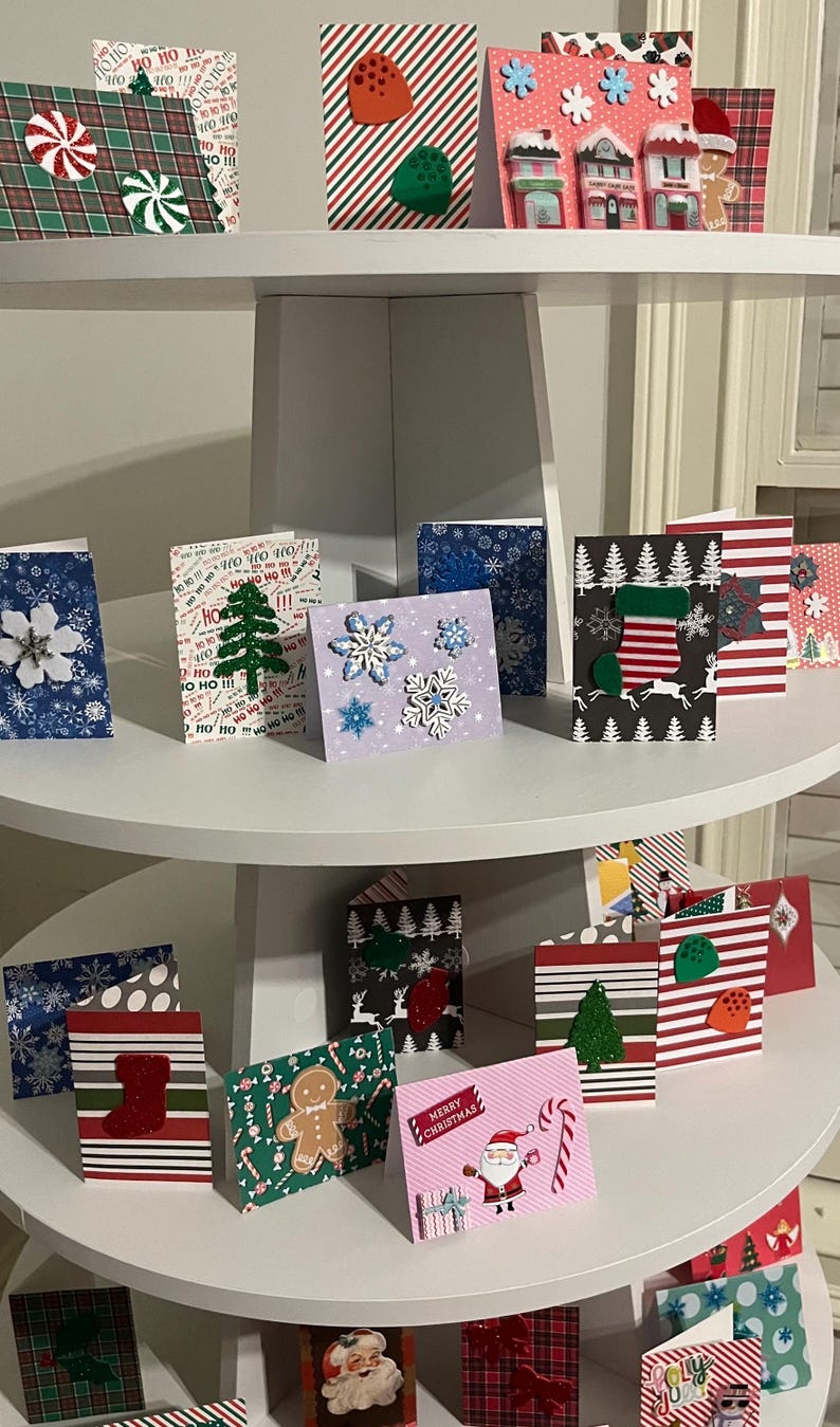 20-pack of Assorted Handmade Mini Christmas Cards - Etsy