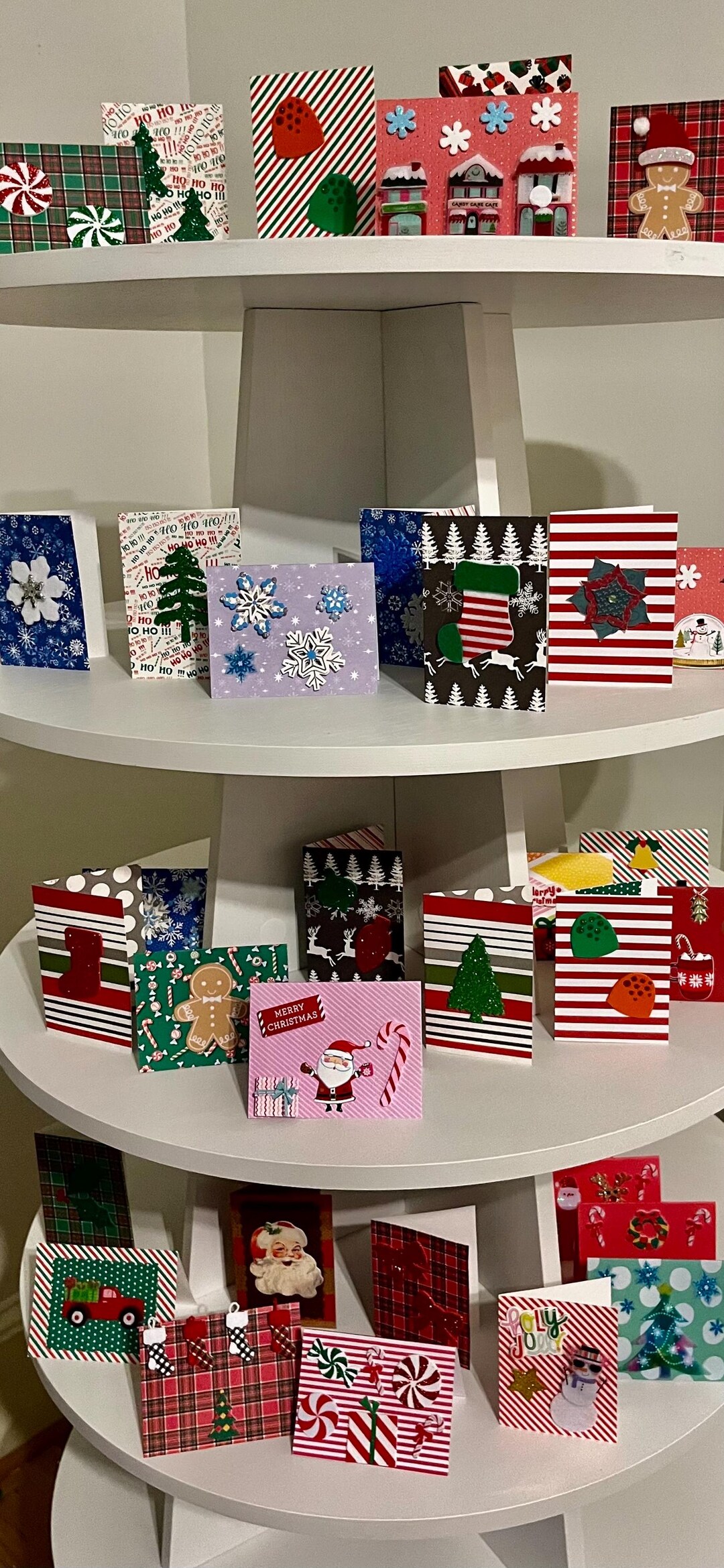 20-pack of Assorted Handmade Mini Christmas Cards - Etsy