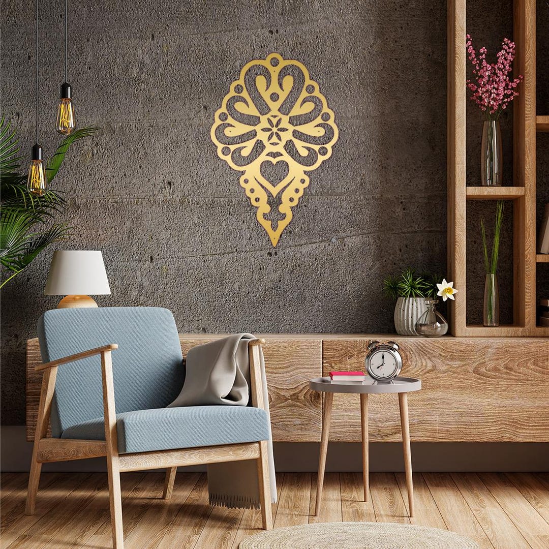 Gold Wall Decor | Elegant Gold Wall Art | Luxurious Metal Decoration ...