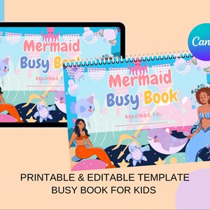 Busy Book mermaid Theme I Interactive Learning Activities for Toddlers ...