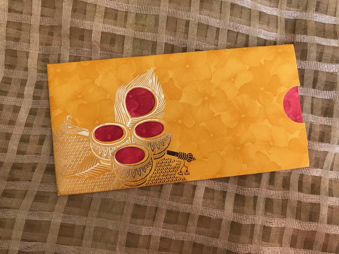 Very Thick Cardstock Pack of 5 Cash Envelopes, Wedding Cash Envelope ...