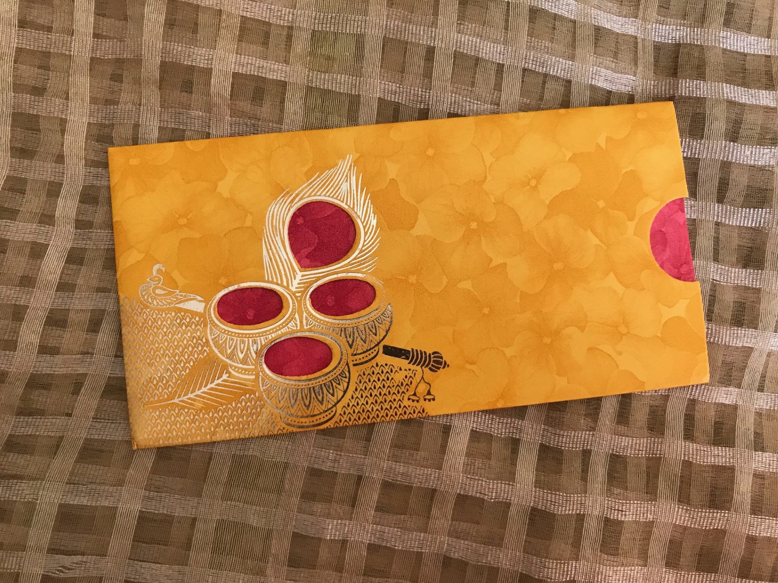 5 Gold Foil Shagun Envelopes: Indian Wedding Cash Gift (set of 5) - Etsy