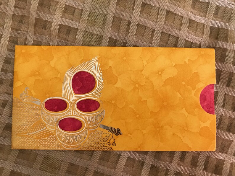 Very Thick Cardstock Pack of 5 Cash Envelopes, Wedding Cash Envelope ...