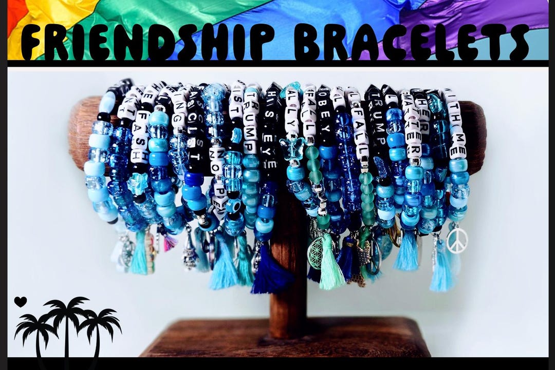 BLUE BRACELET MOVEMENT: Kandi Kamala Harris Tiktok Blue Friendship ...